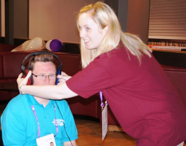 Winning team - DMU Audiology staff and students conduct hearing tests ...