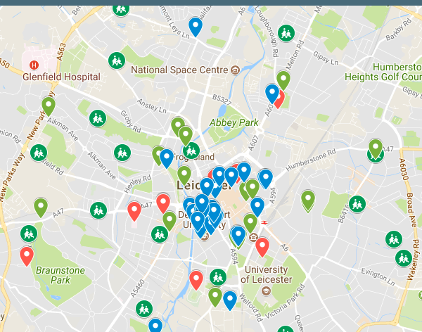 Interactive map shows how students are helping communities across Leicester