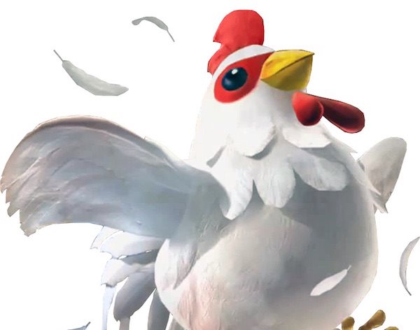 Why was the chicken put in the video game?