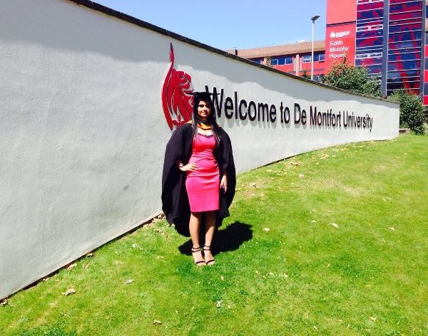 Master's student thanks DMU for incredible experience