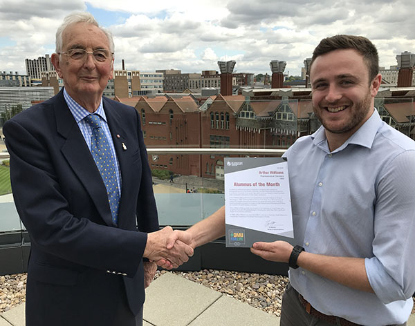 First alumni to receive 'Alumnus of the month' and a trip down memory lane