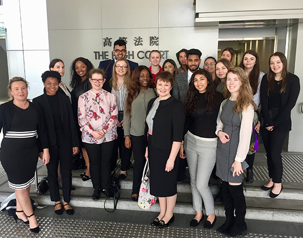 Top judge ensures students get exclusive insight into Hong Kong law