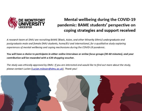 BAME students: share your perspective on Covid-19 coping strategies and ...